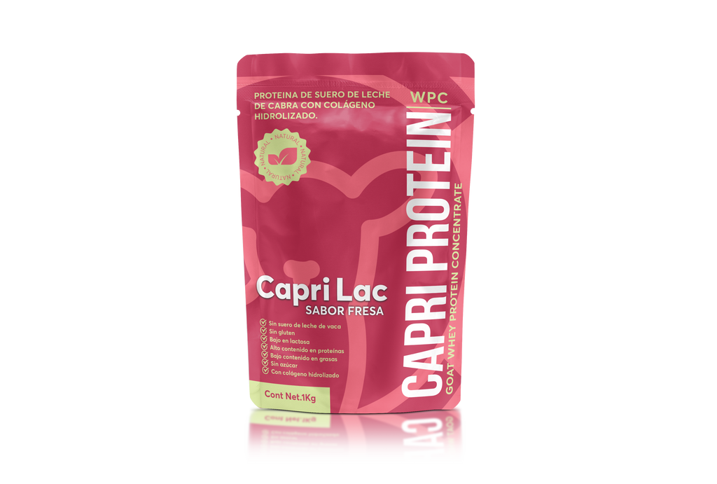 Capri Protein sabor Fresa con Colágeno Hidrolizado – Capri Lac